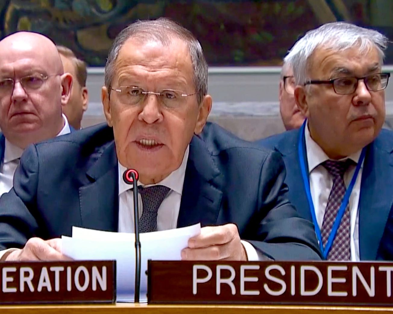 U N Chief Rebukes Russia At A Meeting Chaired By Its Top Diplomat
